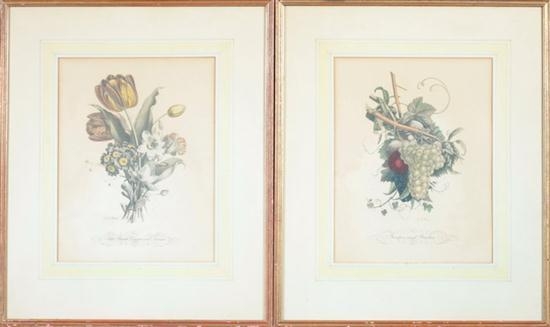 Jean-Louis Prévost | A FRUIT AND A FLOWER STILL LIFE (Circa 1800 ...