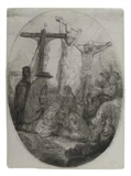Rembrandt van Rijn | Christ Crucified between the Two Thieves: An Oval Plate (Circa 1641 ...
