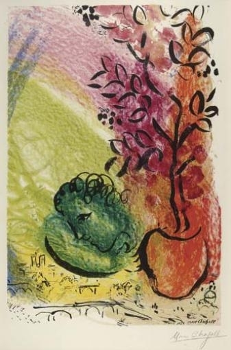 Marc Chagall | Le Bouquet de Paris (1967) | MutualArt