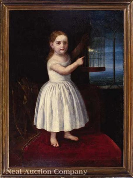 American School, 18th Century | Portrait of Elizabeth Ann Kennedy with ...