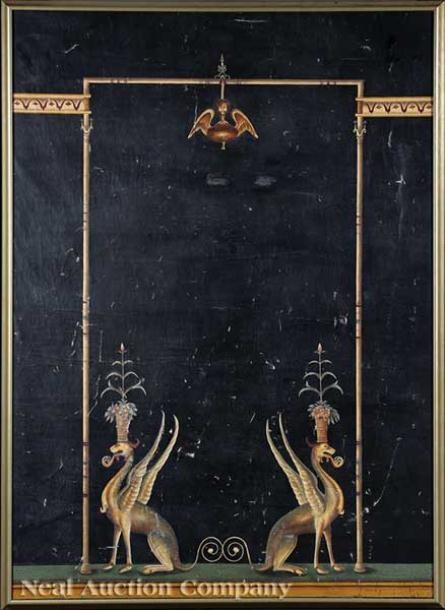 Continental School, 20th Century | Ancient Roman Grotesque Wall Panel ...