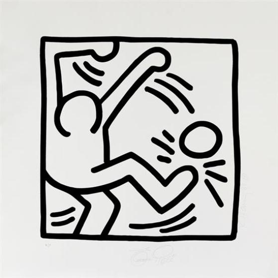 Keith Haring | Untitled (Soccer 'Pele come dois jugadores') (1988 ...