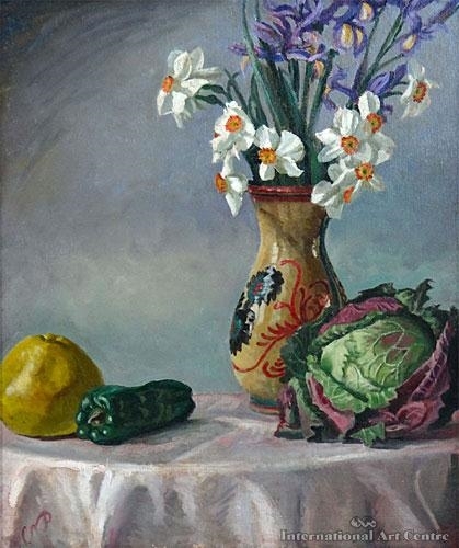 Christopher Perkins | Still Life, Flowers in Vase | MutualArt