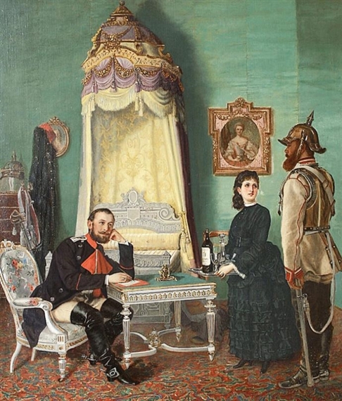 Carl Rudolph Sohn | The Message (1872) | MutualArt