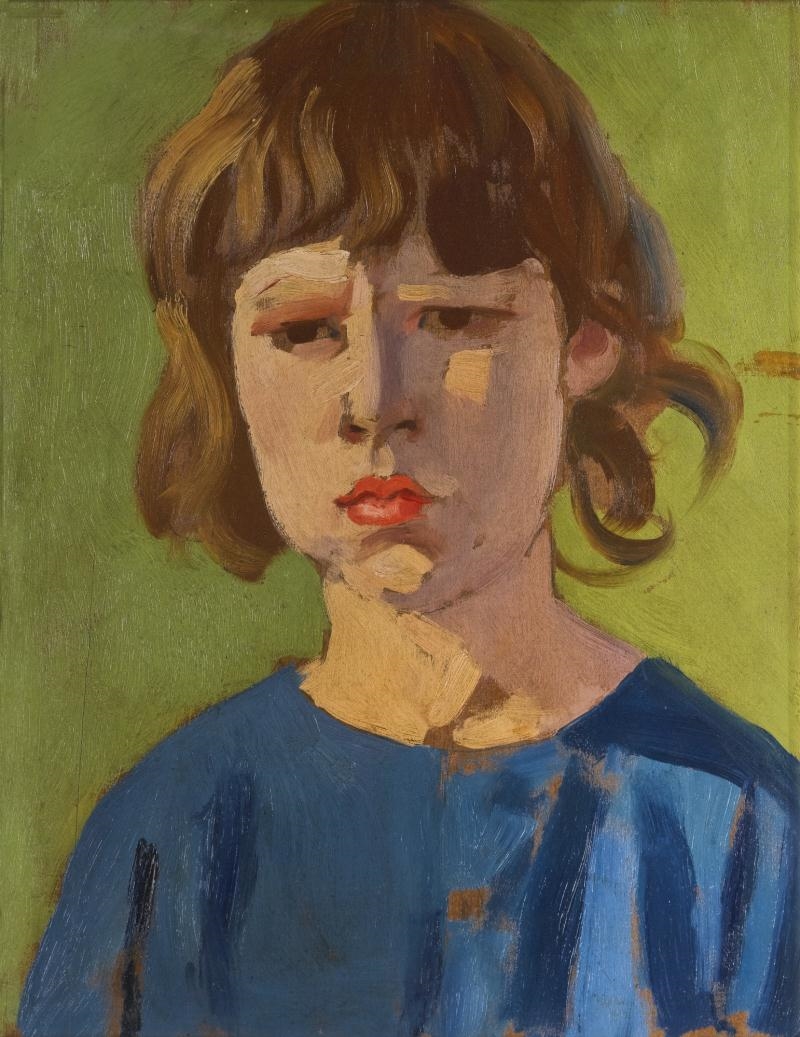 Augustus Edwin John | Portrait of Mrs Johnstone | MutualArt