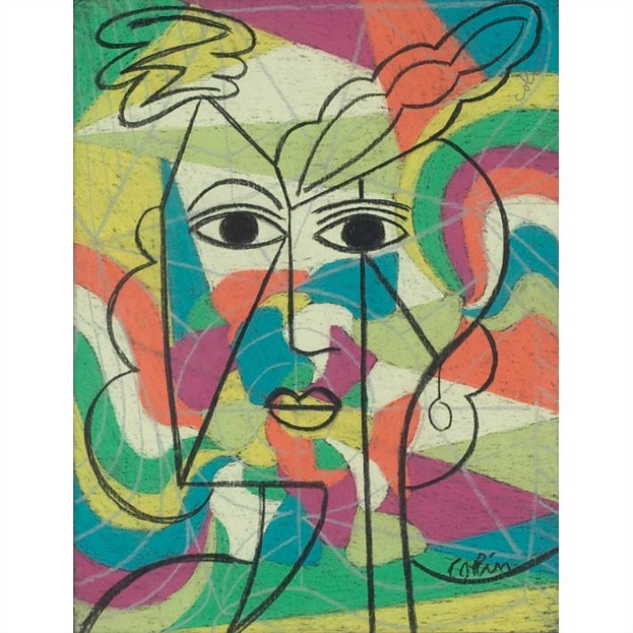 George Colin | Farmstead with Grain Bins | MutualArt