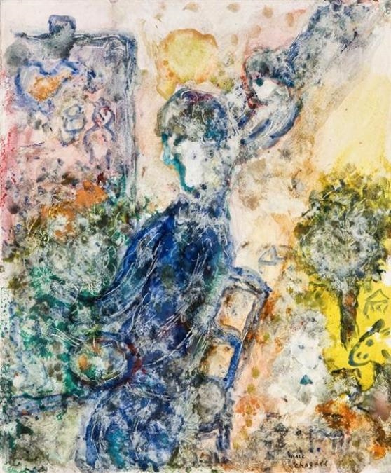 Marc Chagall | Le Peintre à la Palette (1983) | MutualArt