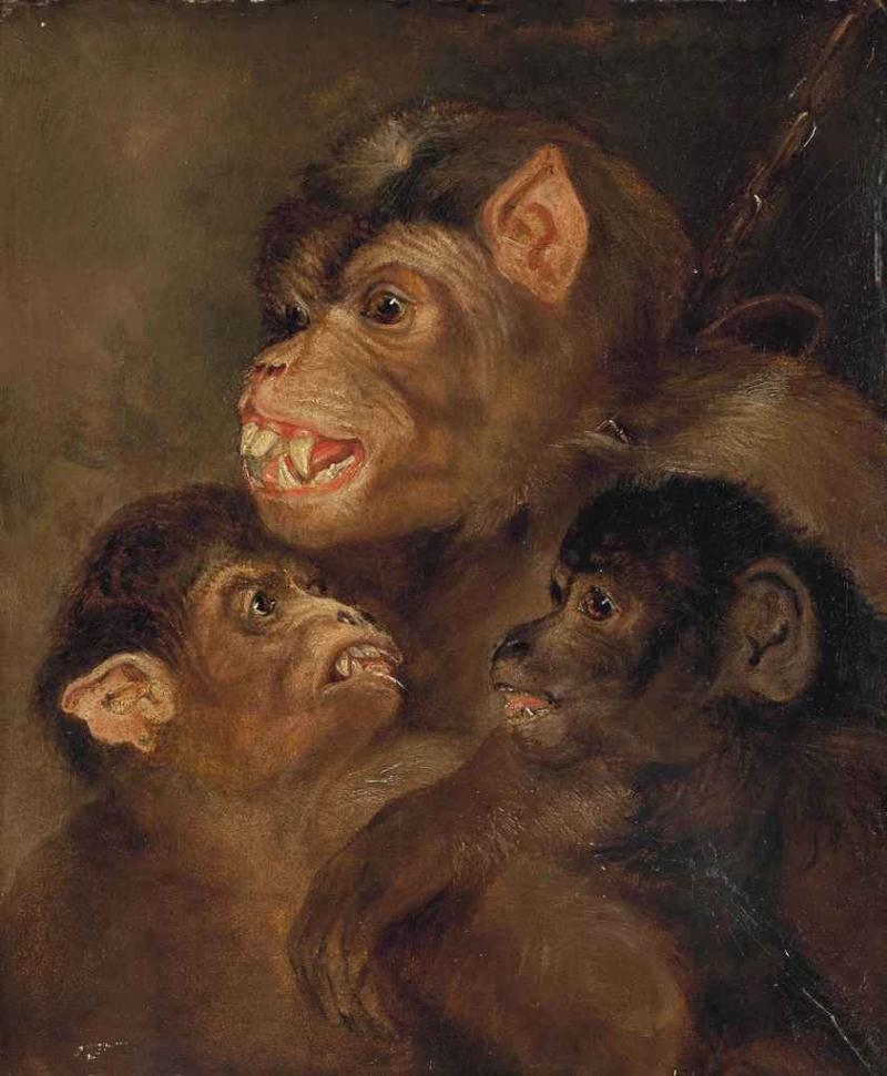 Edwin Loder | Three monkeys | MutualArt