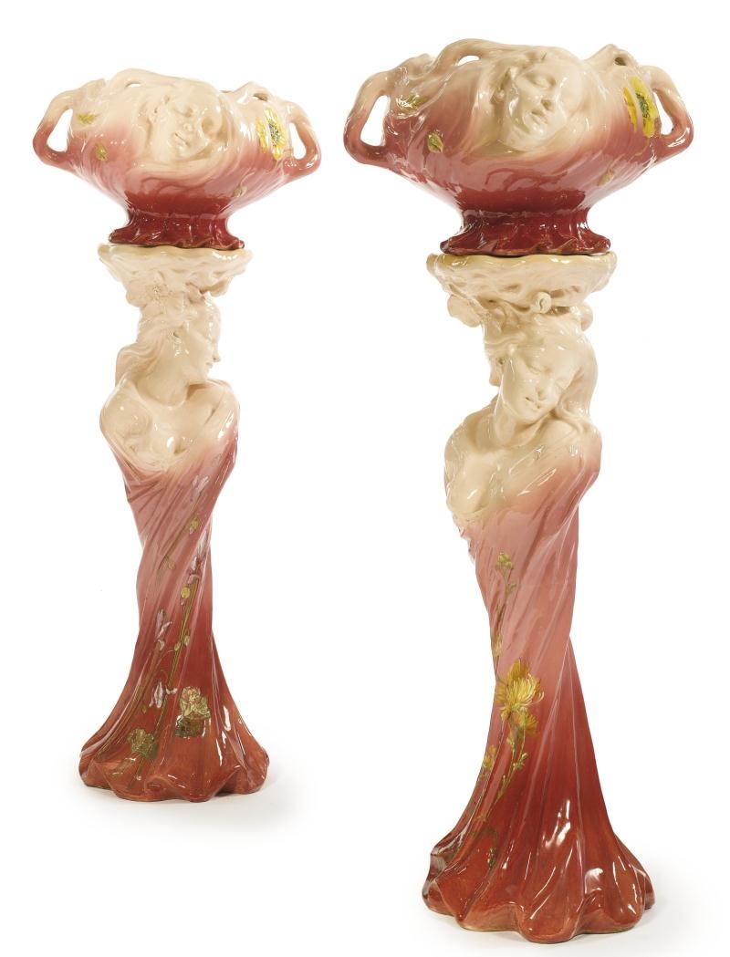 Clément Massier | 2 WORKS: JARDINIÈRES ON STANDS | MutualArt