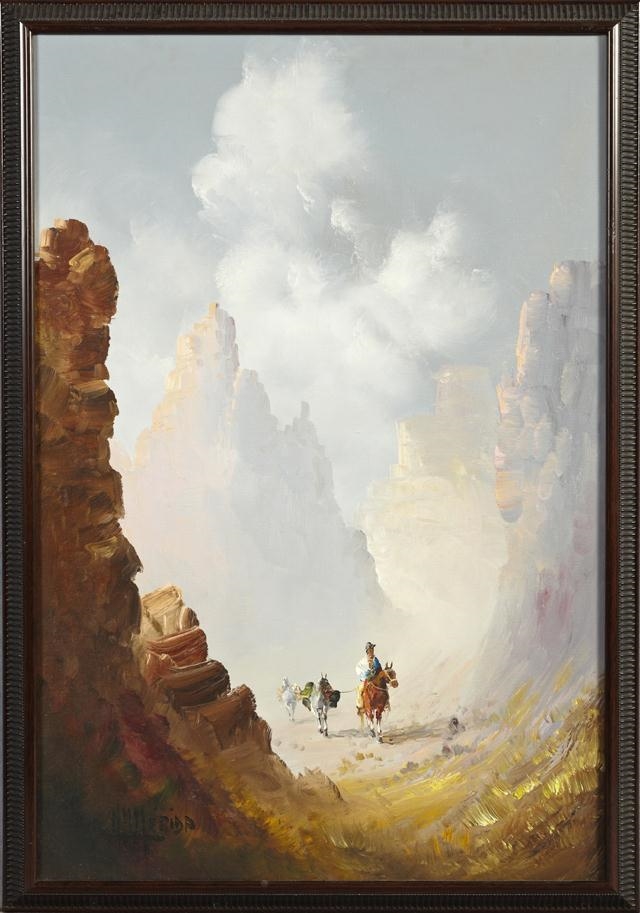 M. M. Merida | Horses in a Valley (20th Century) | MutualArt