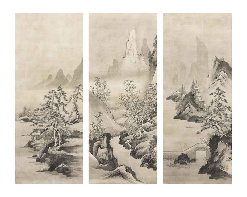 Shugetsu Tokan | 3 works: Landscapes in the Four Seasons | MutualArt