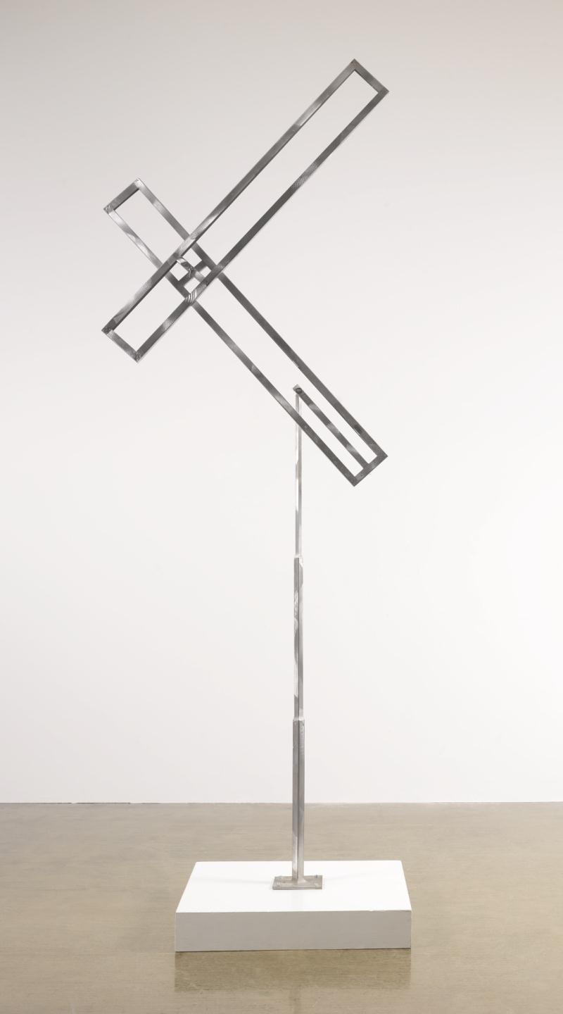 George Rickey | TWO OPEN RECTANGLES DIAGONAL JOINTED (1984) | MutualArt