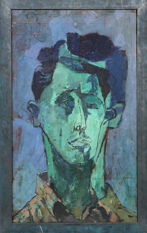 Joseph Solman | Portrait of a Man (Green Face) | MutualArt