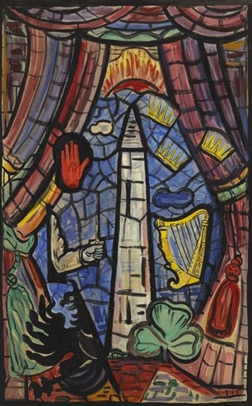 Evie Hone | MY FOUR GREEN FIELDS, NEW YORK - DESIGN FOR STAINED GLASS ...