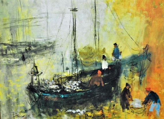 Patrick Cunningham | Unloading the Catch | MutualArt