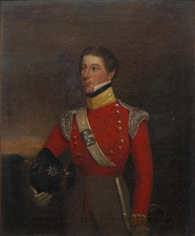 British School, 19th Century | Portrait of Major Thomas Pakenham ...