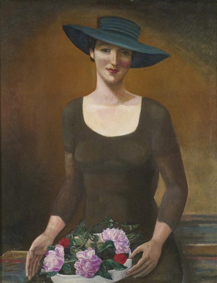Sergei Sudeikin | Portrait of Doris Dickinson Dinsmore (1946) | MutualArt