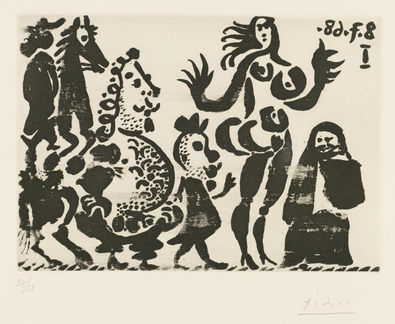 Pablo Picasso | 347 SERIES: PLATE 202 (B. 1682) (1968) | MutualArt