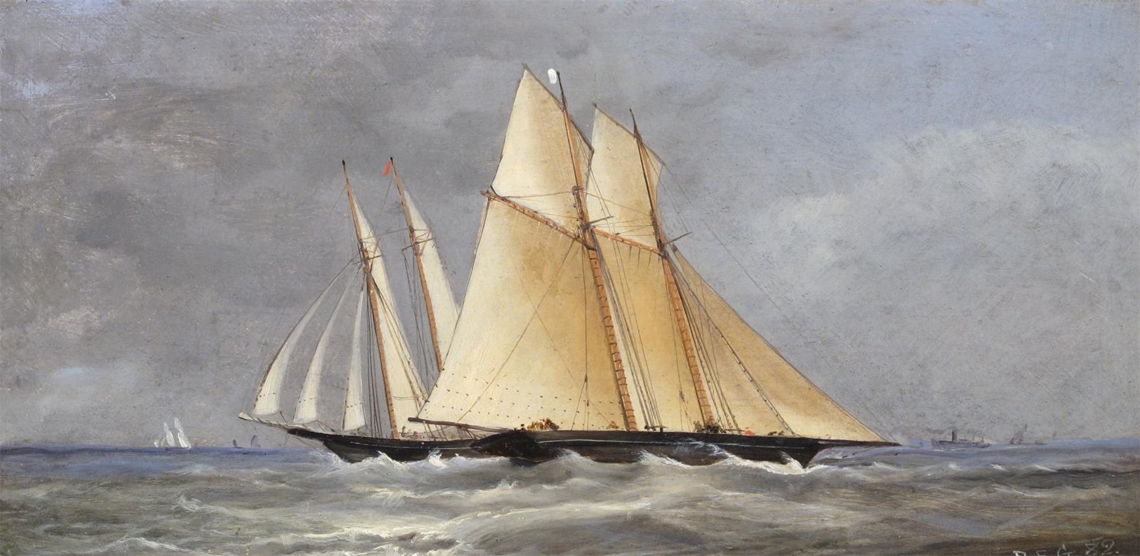 Robert E. Groves | Yachts in the Solent (1882) | MutualArt