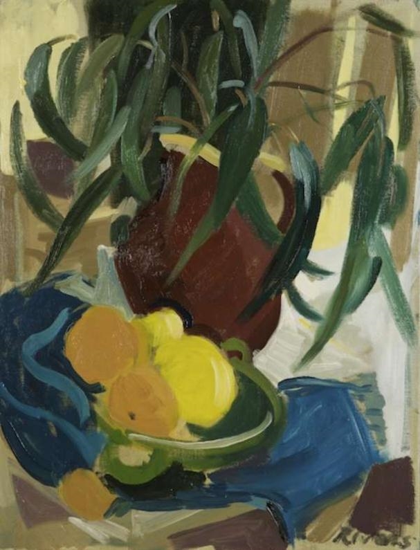 Elizabeth Rivers | Eucalyptus and Fruit (1950) | MutualArt