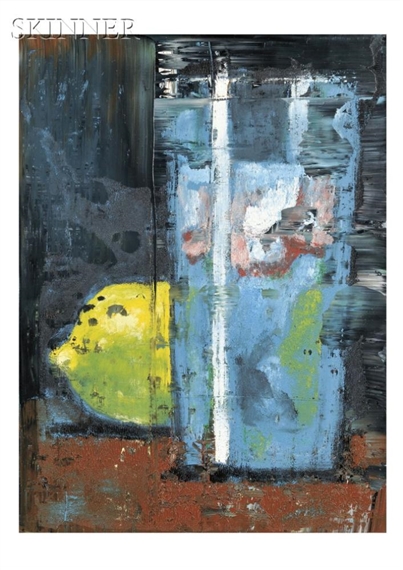 Aaron Fink | Water Glass and Lemon (1988) | MutualArt