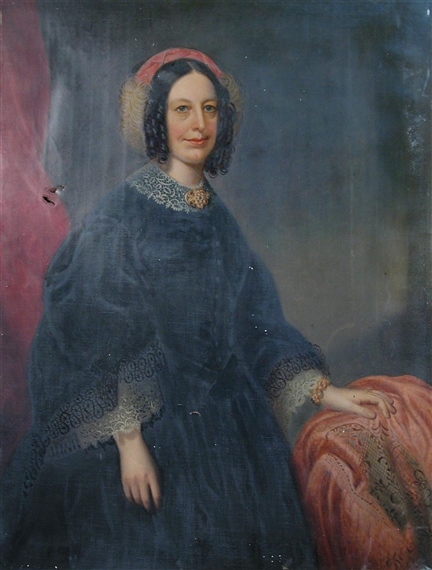 Scottish School, 19th Century | Portrait of Mrs Alexander Bannantyne ...