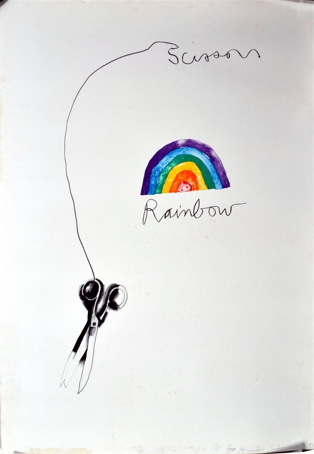 Jim Dine | Scissors and Rainbow (1969) | MutualArt