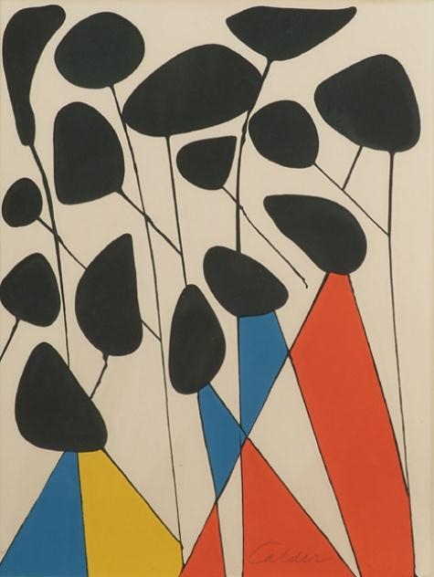 Alexander Calder | Black Tree with Colored Balls | MutualArt
