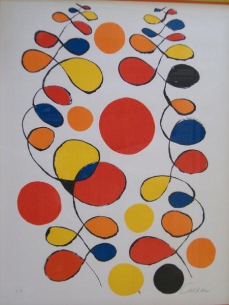 Alexander Calder | Black Tree with Colored Balls | MutualArt