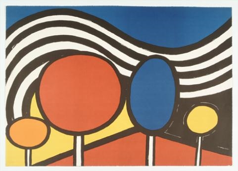 Alexander Calder | Black Tree with Colored Balls | MutualArt