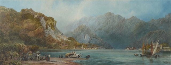 Arthur Croft | Isola Piscatori, Lago Maggiore, Italy (1876) | MutualArt