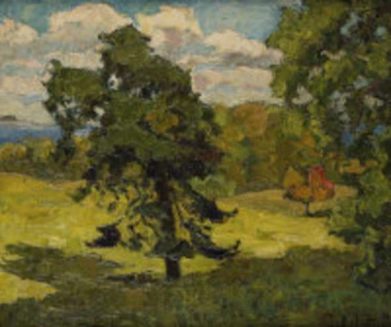 Paul Nietsche | Sunny Wooded Landscape | MutualArt
