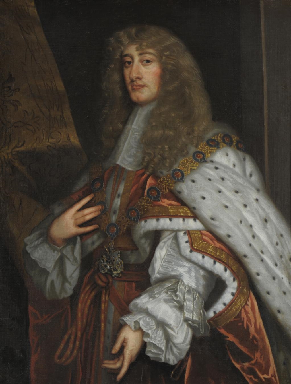 British School, 17th Century | Portrait of James II, standing, three ...