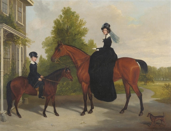 James Loder | Lady Antrobus and Son at Ottershaw Park, Surrey | MutualArt
