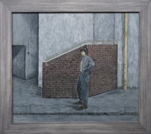 Rod Judkins | Portrait of a young man by a street corner | MutualArt