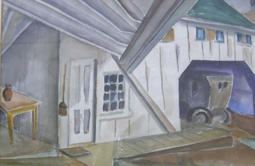 Bertram Hartman | The Garage (1921) | MutualArt