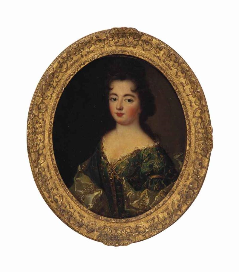 Pierre Mignard | Portrait of a Lady, bust length, in a green dress ...