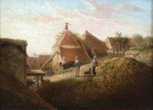 William Small | FIGURES BY A DOOCOT | MutualArt