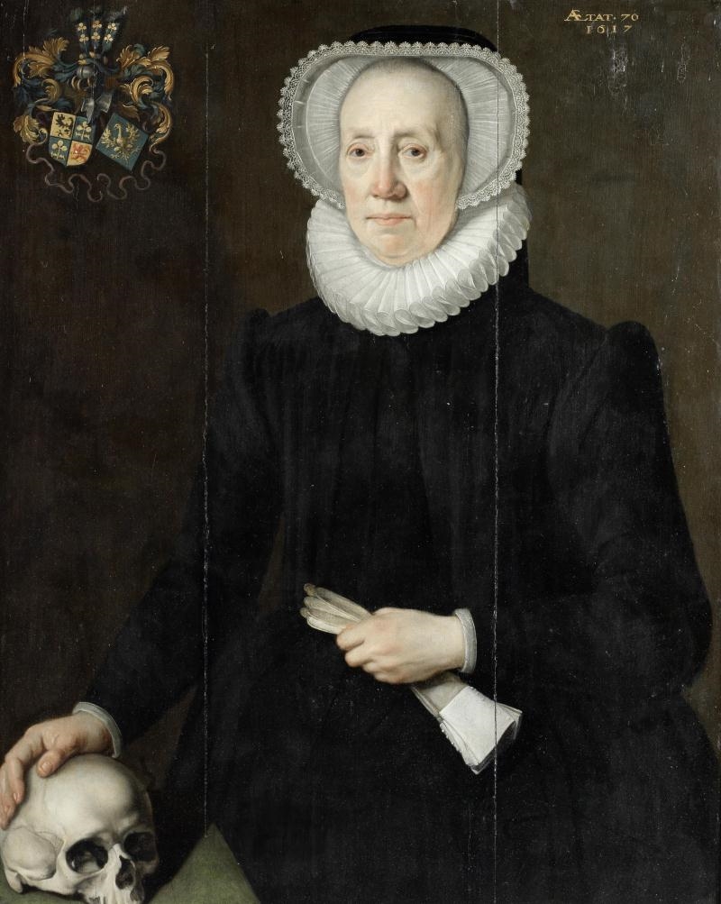 Willem Key | Portrait of an elderly lady of the van Heemstra family of ...