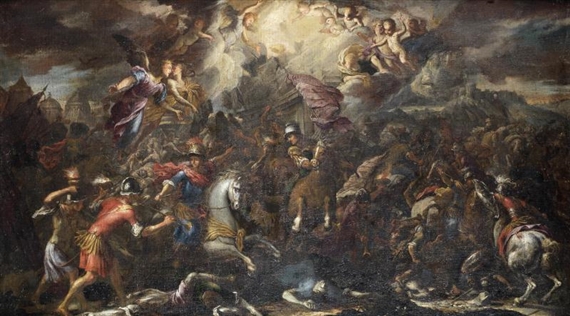 Giacomo del Po | The Battle of Gideon against the Midianites | MutualArt
