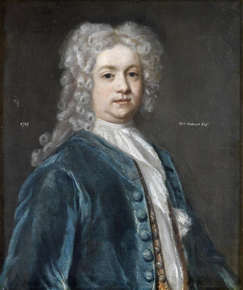 Hans Hysing | Portrait of William Bastard, half-length, in a blue ...
