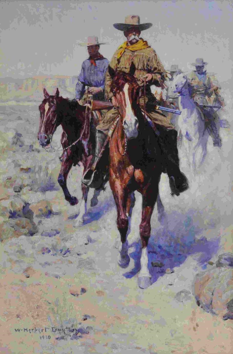 W. Herbert Dunton | Two Braves (Circa 1916) | MutualArt