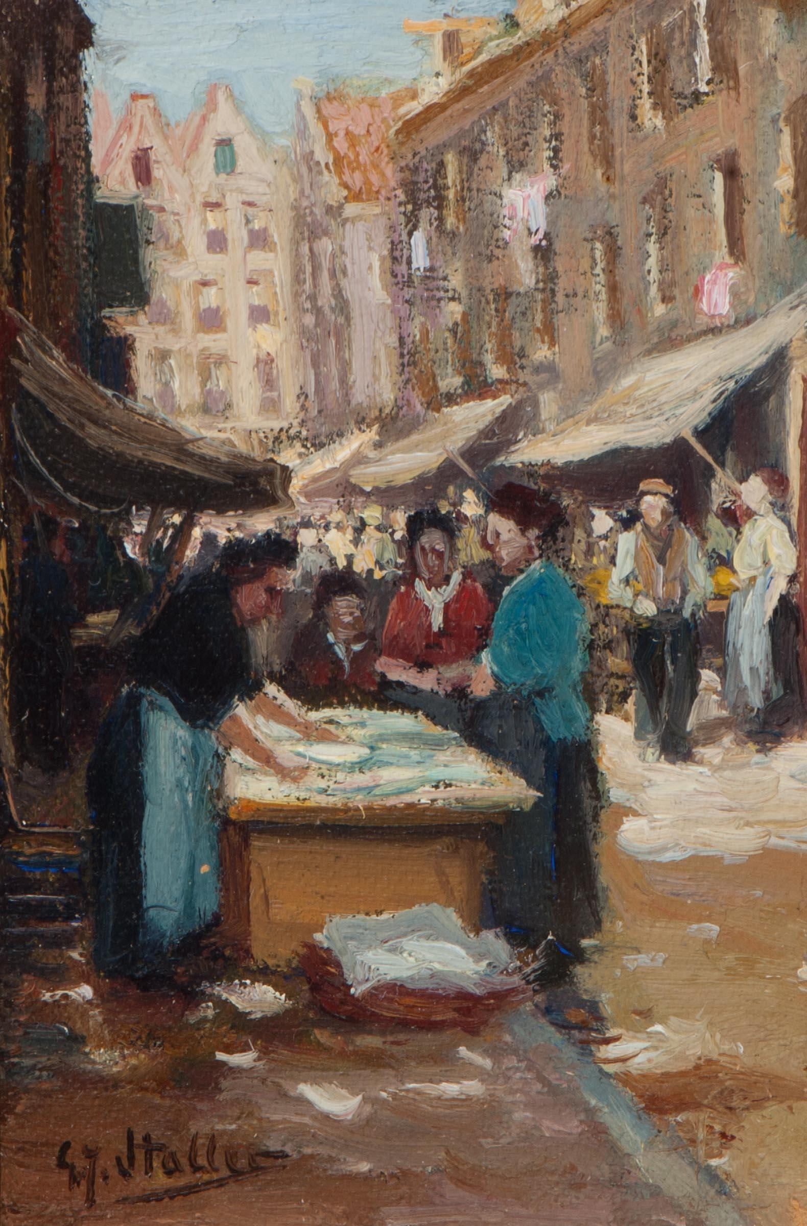 Gerard Johan Staller | Market stall | MutualArt