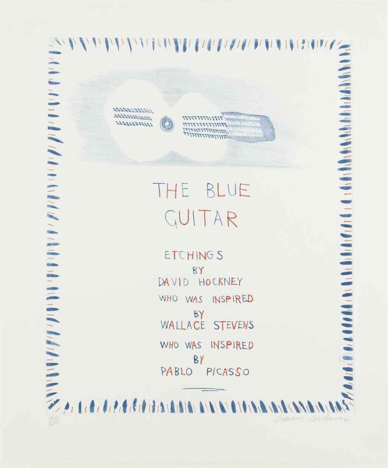 David Hockney | THE BLUE GUITAR (SCOTTISH ARTS COUNCIL 199-218) (1976 ...