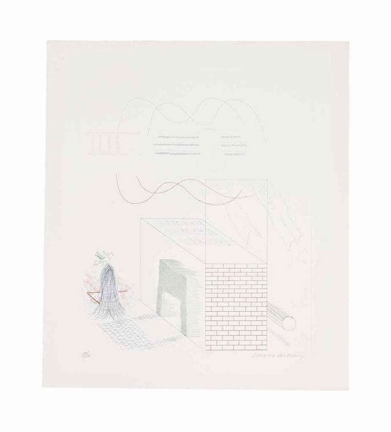 David Hockney | THE BLUE GUITAR (SCOTTISH ARTS COUNCIL 199-218) (1976 ...