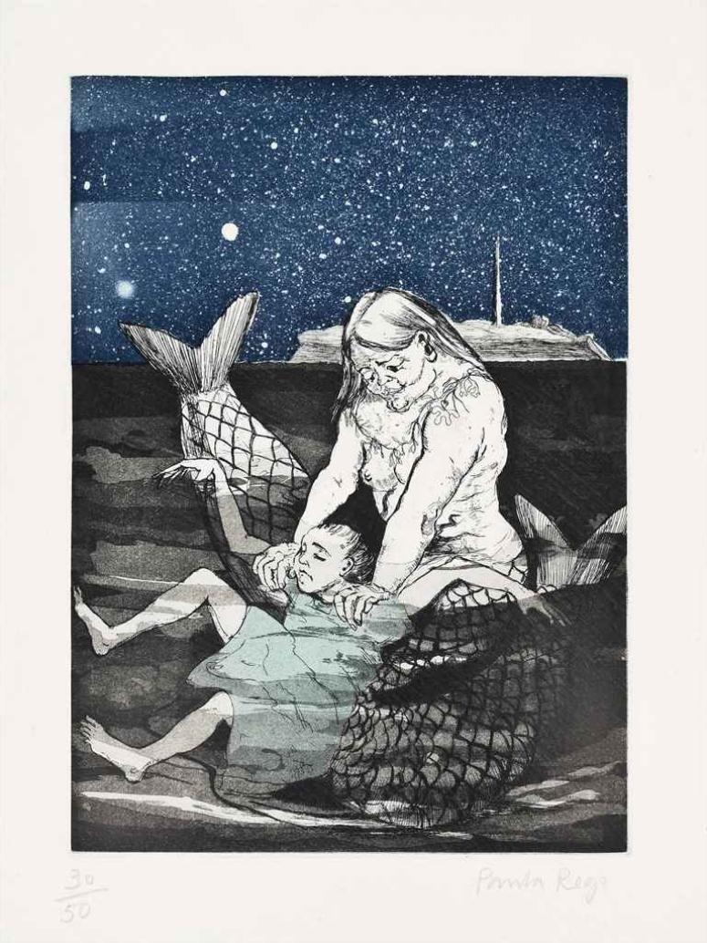 Paula Rego | Mermaid Drowning Wendy, from: The Peter Pan Series ...