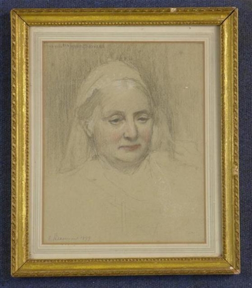 Unknown | Portrait of Mrs Alice Pitt-Rivers (1899) | MutualArt