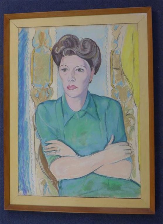 Edward Wolfe | PORTRAIT OF A LADY, BELIEVED TO BE MRS UNA WING, WIFE OF ...