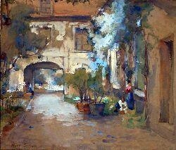 Mary F. Simpson | IN THE COURTYARD | MutualArt