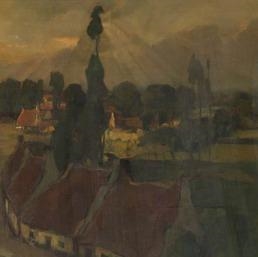 Karel De Posson | Village view | MutualArt